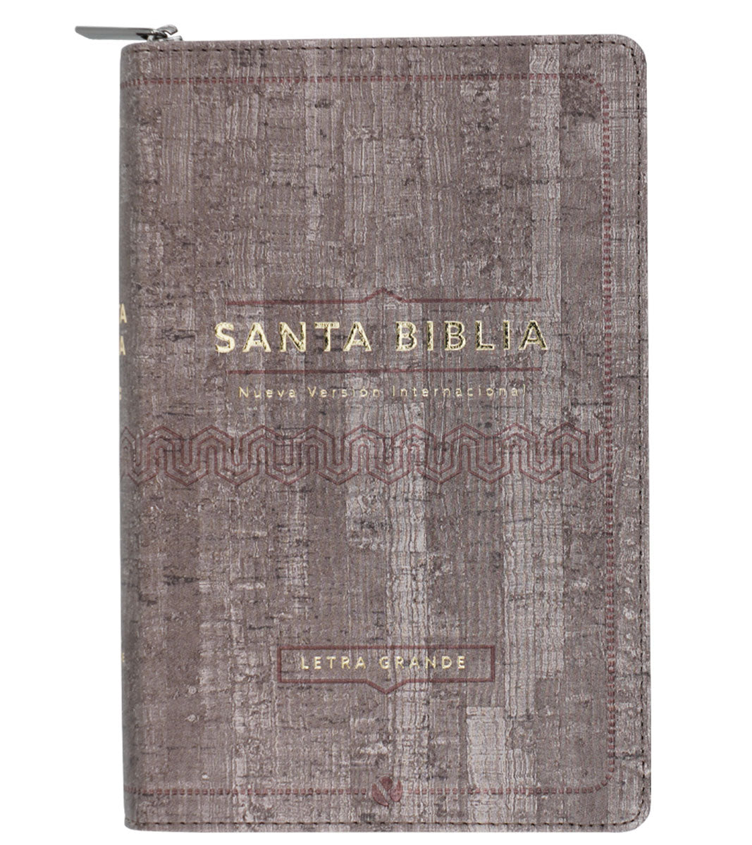 Biblia - Letra Grande - Madera - Con cierre (Zipper) – Peniel USA
